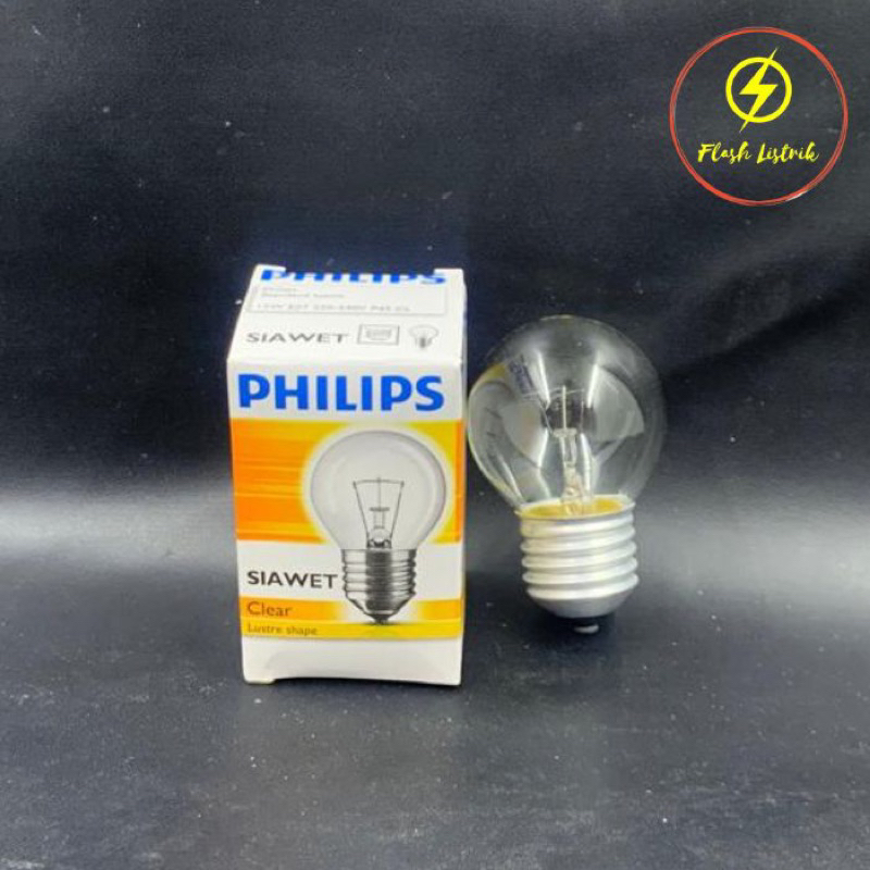 Jual [Philips] Lampu Bohlam Pijar Philips 15w siawet 15w clear 25w 60w ...