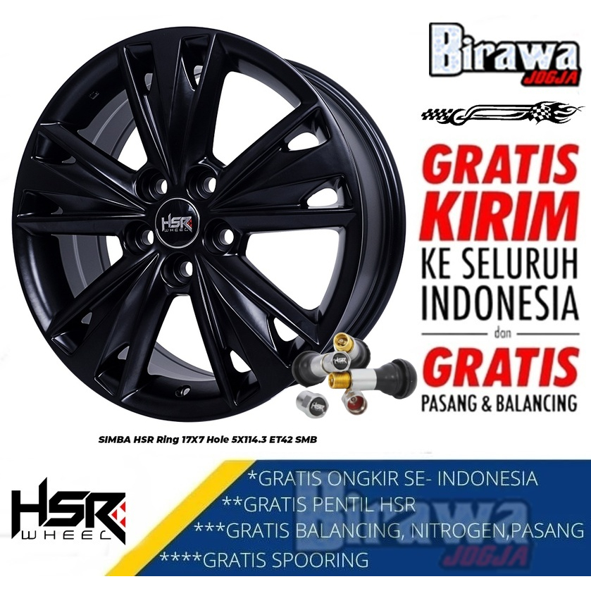 Jual Velg Mobil Innova Venturer Ring 17 HSR SIMBA R17 Pcd 5x114,3 Matt ...