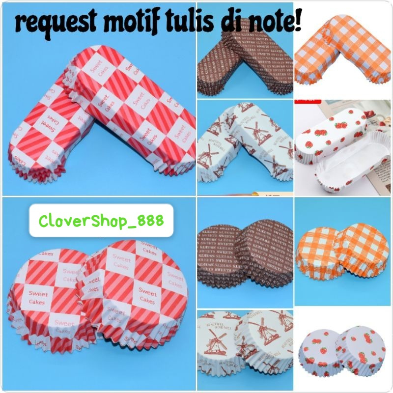 Jual Paper Cup Roti 50pcs / Paper Cup Bulat dan Oval Panjang / Kertas ...