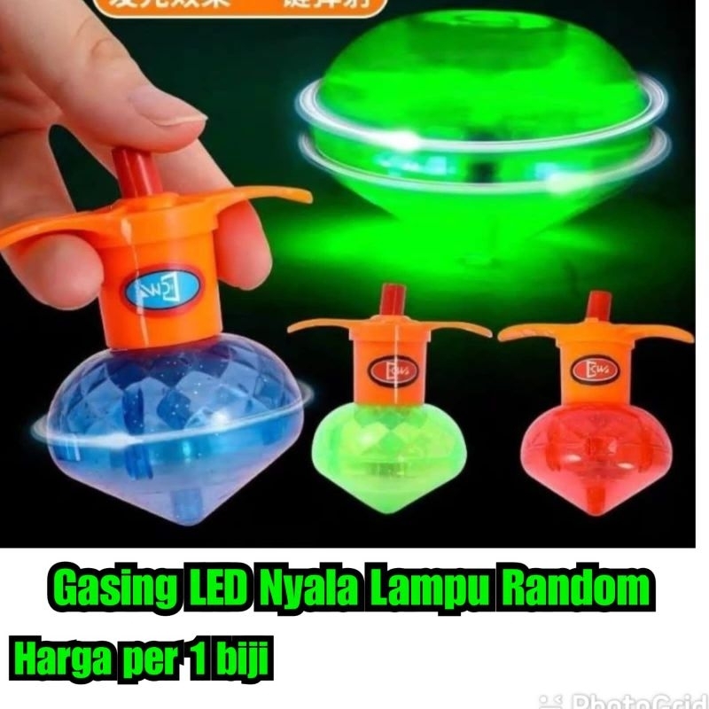 Jual Mainan gasing led gangsing nyala lampu mirip bayblade beiblet ...