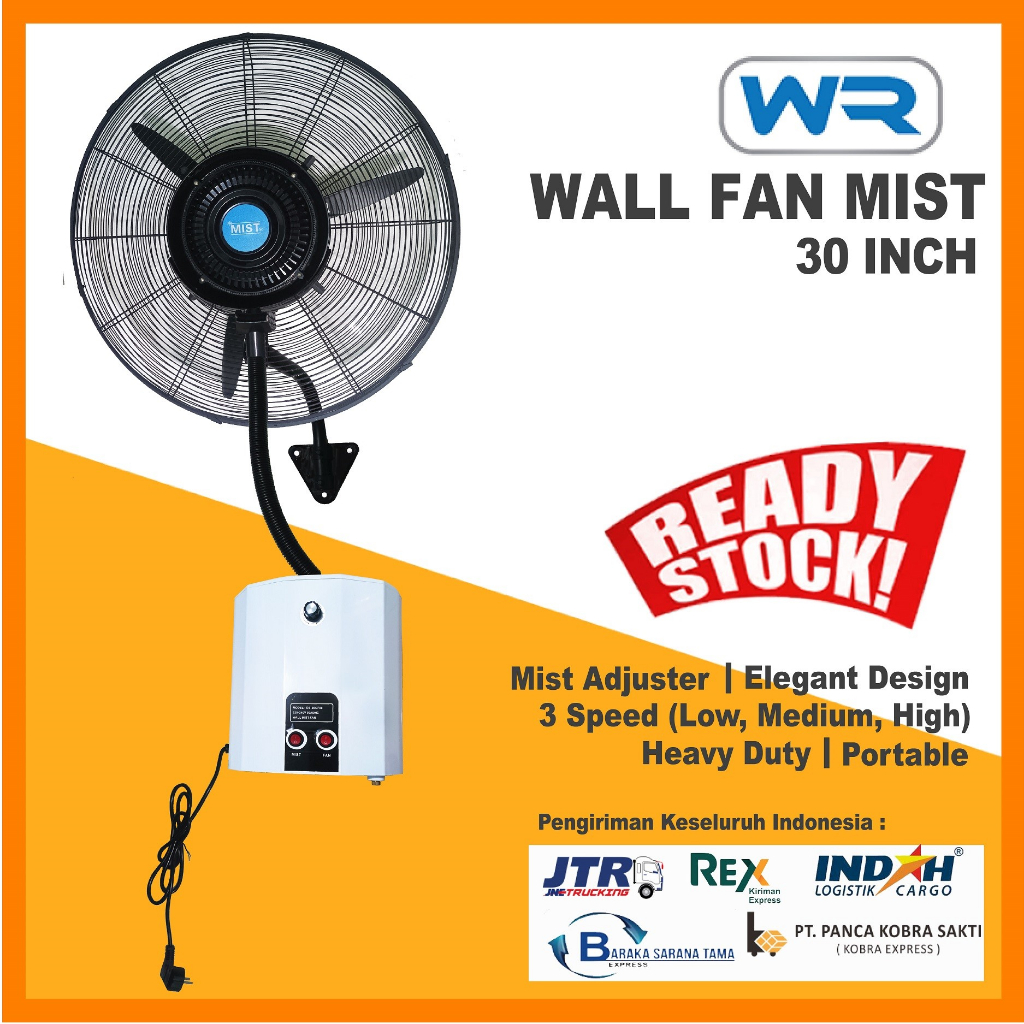 Jual Wall Fan Mist 30 Inch Kipas Dinding Embun | Shopee Indonesia