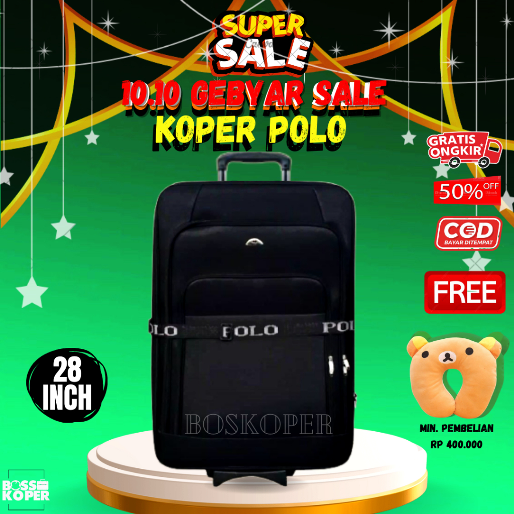 Jual Koper 28 inch Tas Koper Polo Twin ukuran bagasi-polo-kain-wanita ...