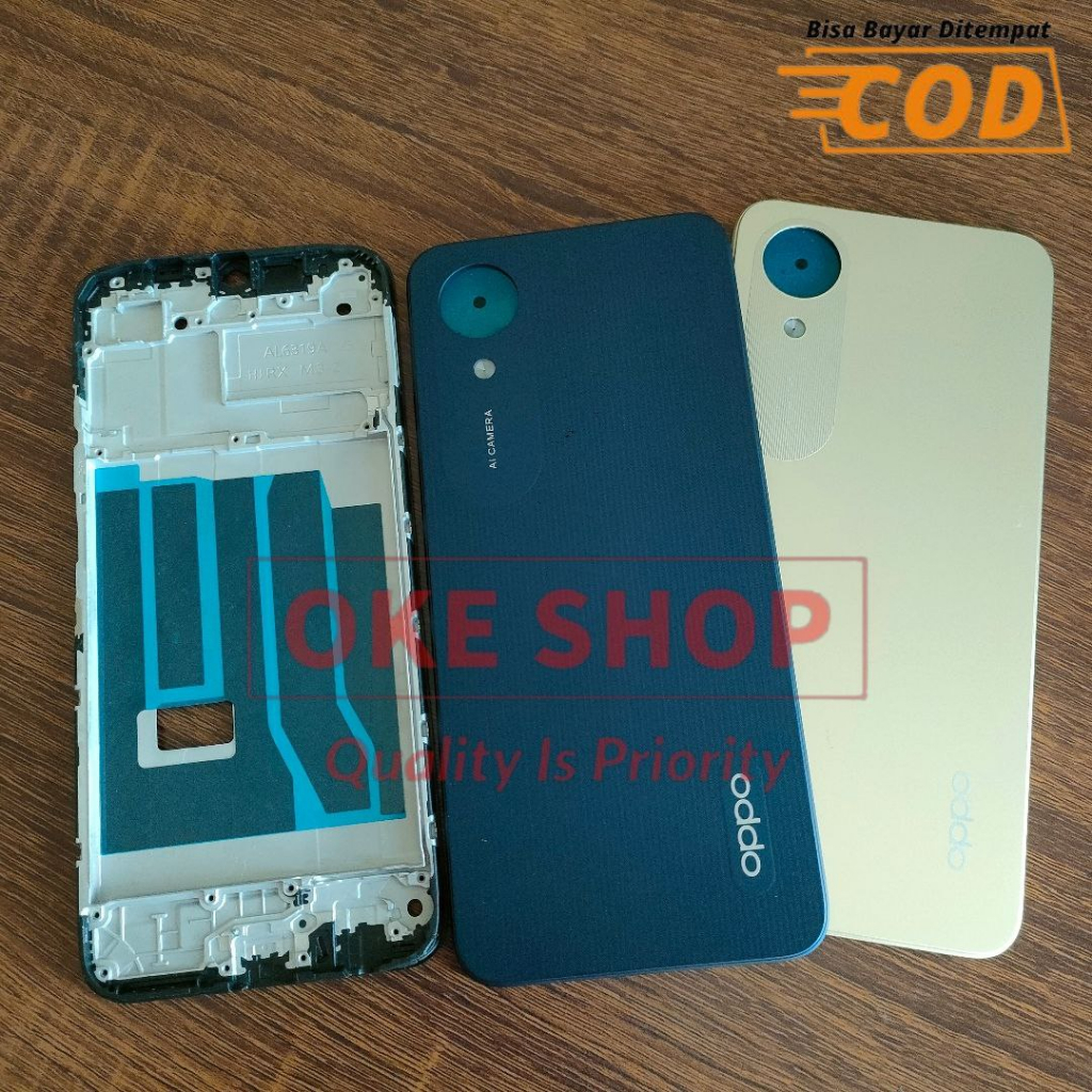 Jual Backdoor Casing Fullset Oppo A17K CPH2471 Bekdor + Frame Lcd ...