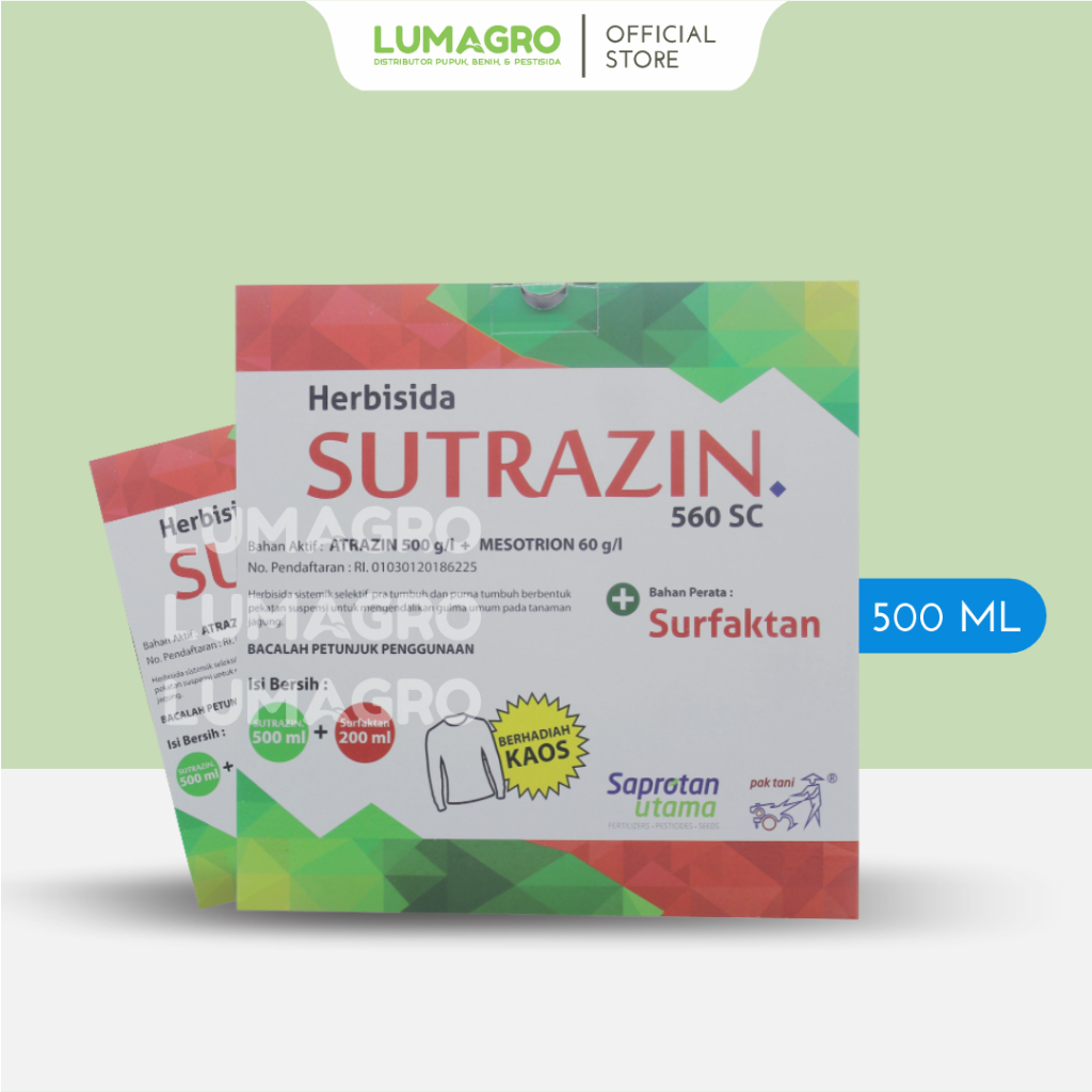 Jual Herbisida Sutrazin 560SC 500ml Atrazin Mesotrion Pembasmi Rumput ...