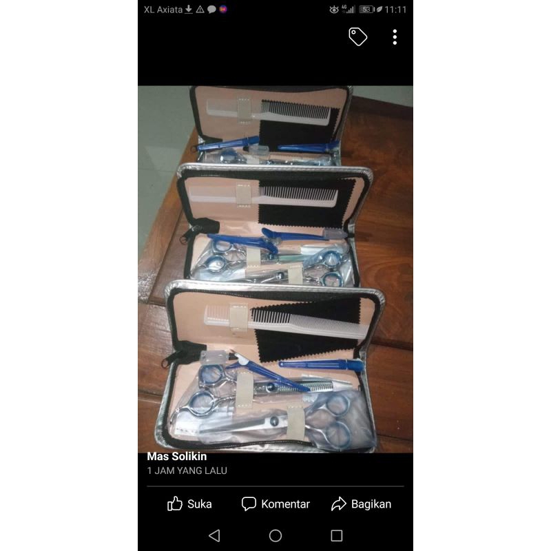 Jual satu set gunting sasak dan penipis | Shopee Indonesia