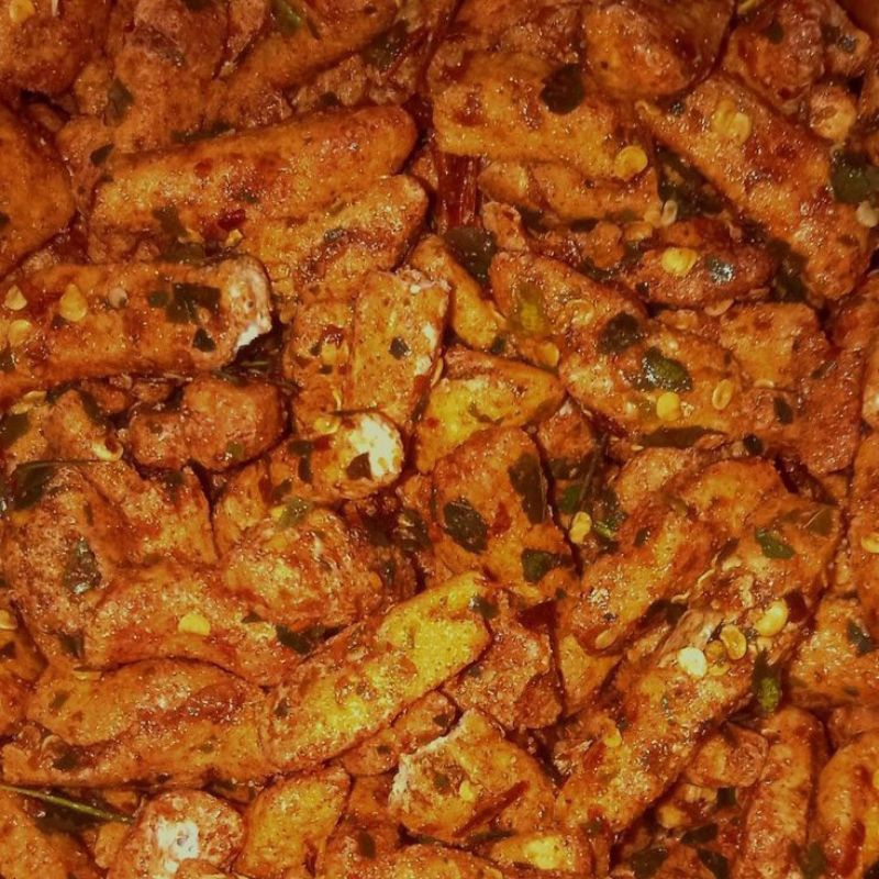 Jual BASRENG PEDAS DAUN JERUK 1 KG / BASRENG BANDUNG / KERIPIK BASRENG ...