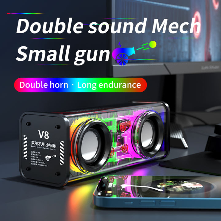 Jual speaker V8 pengeras suara RGB portabel Bluetooth Bass olahraga ...