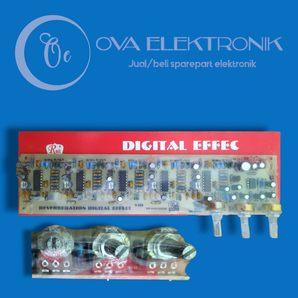 Jual KIT PCB REVERB DIGITAL EFFEC REVERBERATION DRY REPEAT FOR AUDIO ...