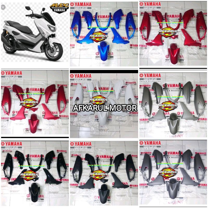 Jual PAKET BODY HALUS FULL SET NMAX 2015-2019 ORIGINAL YGP Hitam ...
