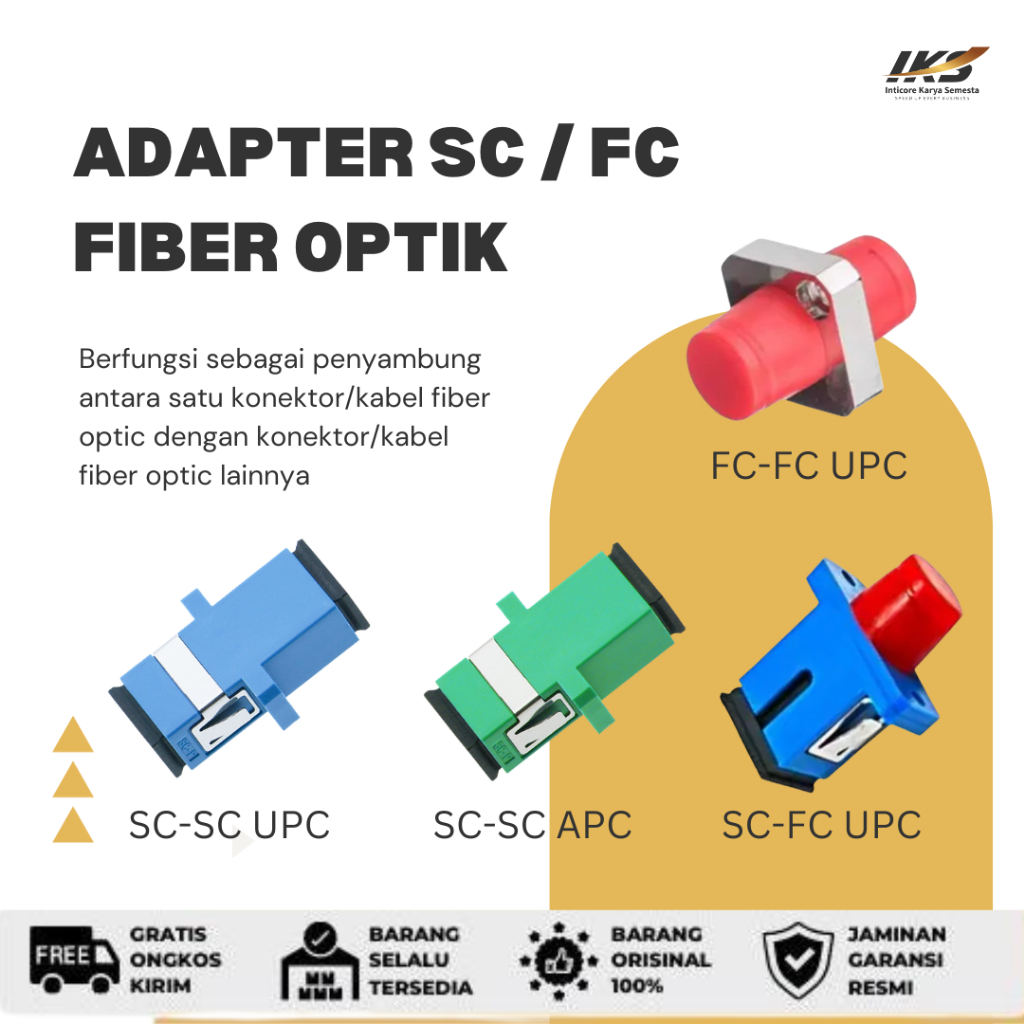 Jual Satu Pcs Adapter Barrel Connector SC FC UPC/APC | Shopee Indonesia