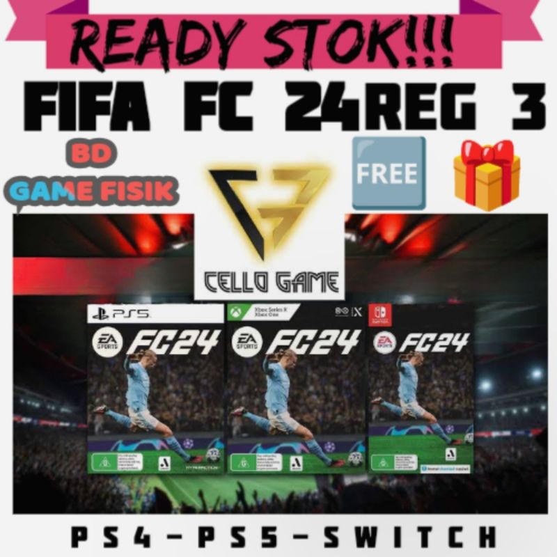 Jual PS4 PS5 SWITCH FIFA FC 24 FC24 EA SPORTS FOOTBALL 2024 GAME FISIK/BD | Shopee Indonesia
