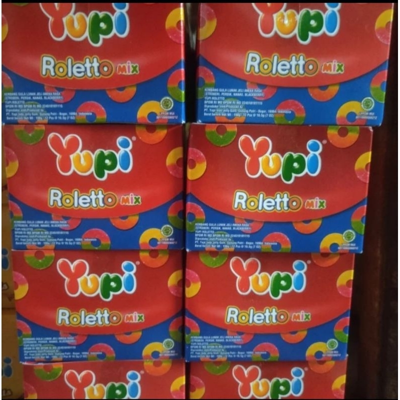 Jual Yuppi Rolleto Permen Yupi 1box isi 12pcs | Shopee Indonesia