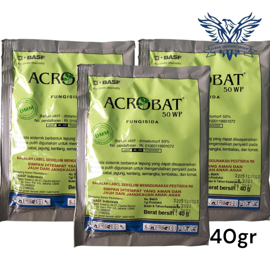 Jual Fungisida Acrobat 50WP 40gr dimetomorf 50% Pengendali Busuk Pada ...