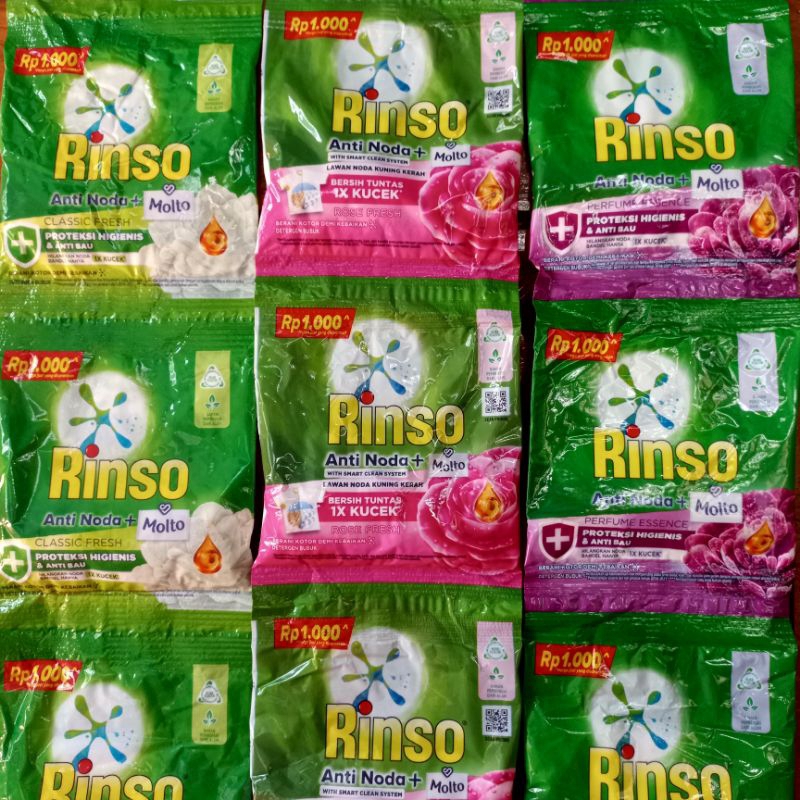 Jual Rinso Deterjen Bubuk 40gr ( Paket Hemat 2 Renceng isi 12sachet ...