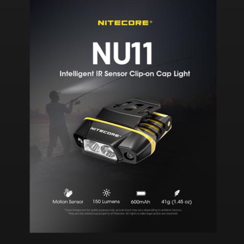 Jual NITECORE NU11 Chip-on Cap Light IR Sensor Lamp 150 Lumens Headlamp USB-C Rechargeable ...