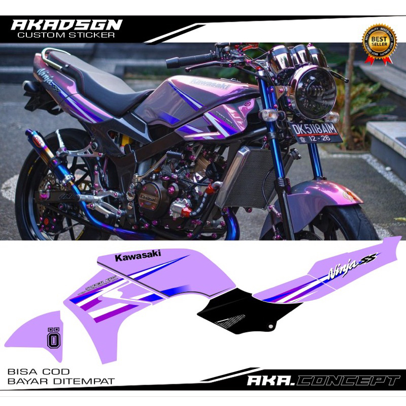 Jual sticker striping Kawasaki Ninja SS bisa request | Shopee Indonesia