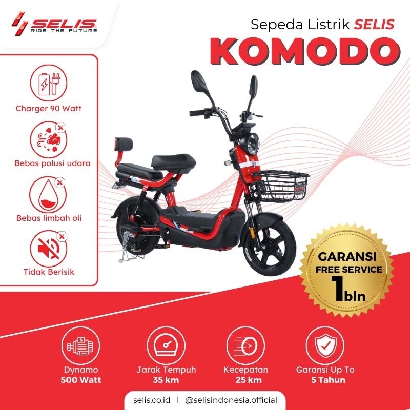 Jual Sepeda Listrik Selis Tipe Komodo | Shopee Indonesia