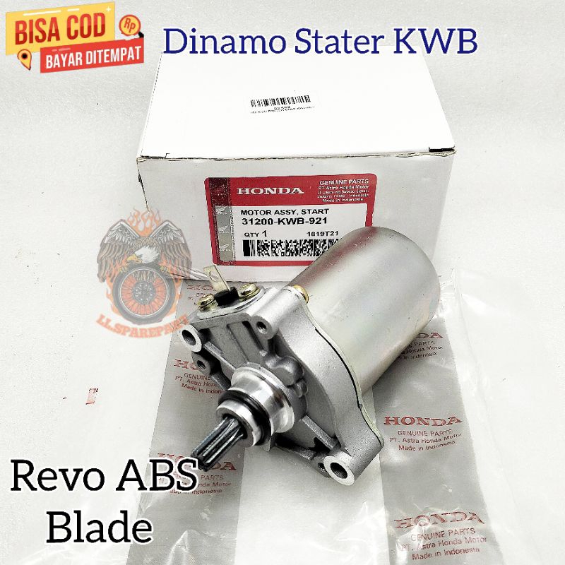 Jual DINAMO STATER HONDA KWB KUALITAS ASLI ORIGINAL REVO ABS ABSOLUTE ...