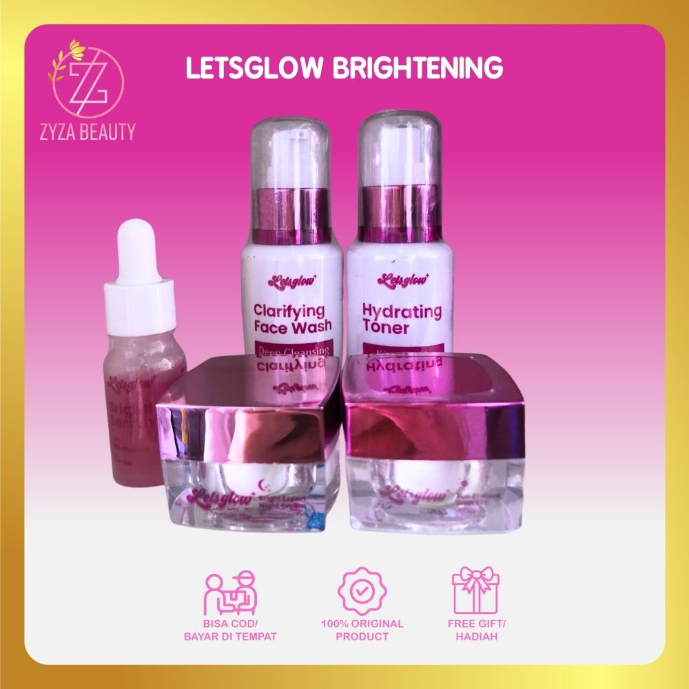 Jual Paket Lets Glow Skincare Lengkap LetsGlow Original whitening | Shopee Indonesia