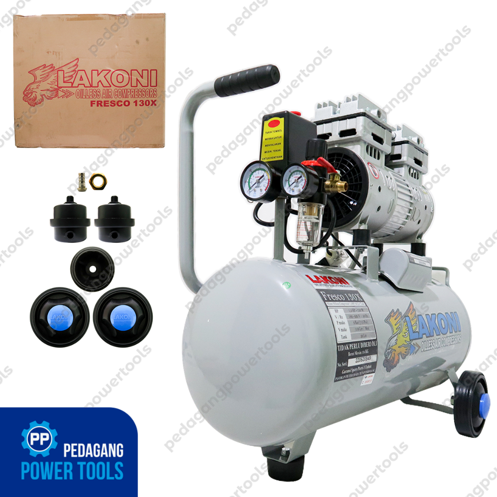 Jual LAKONI FRESCO 130X OILLESS KOMPRESOR UDARA ANGIN SILENT TANPA OLI ...