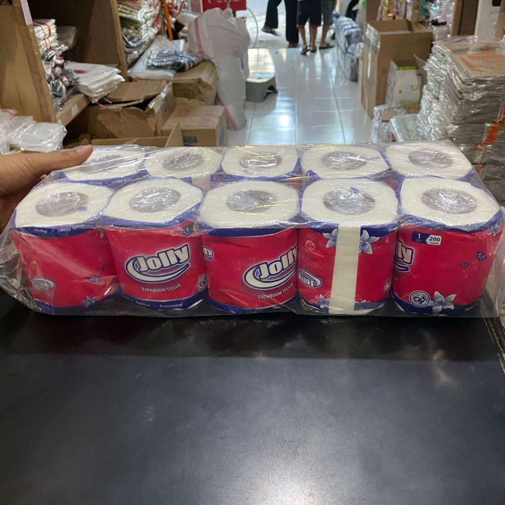 Jual [10 Roll] Tisu Toilet Jolly Roll 200's | Shopee Indonesia