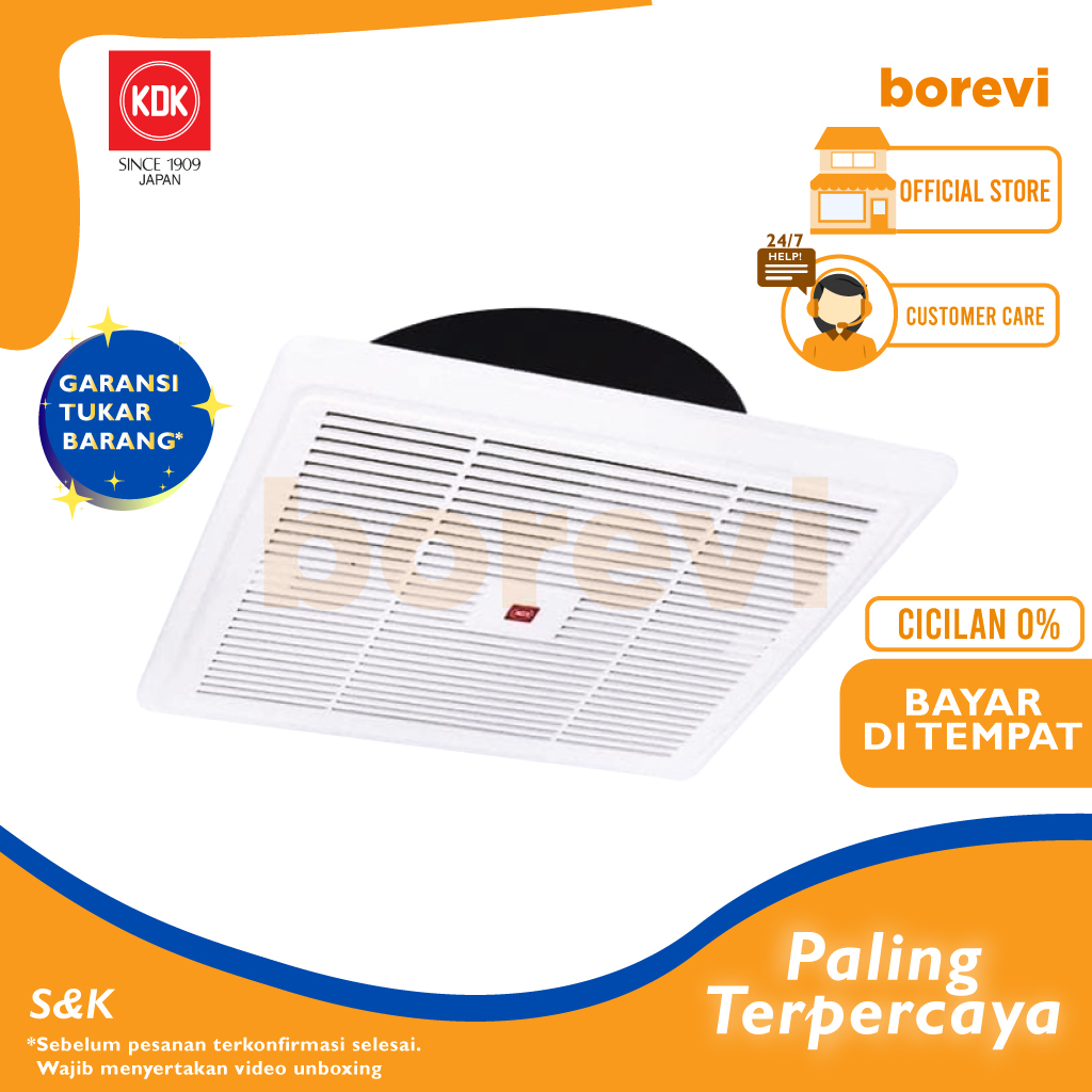 Jual Kdk 20Tgq Exhaust Fan Ceiling Plafon 8 Inch Kipas Angin Hisap ...