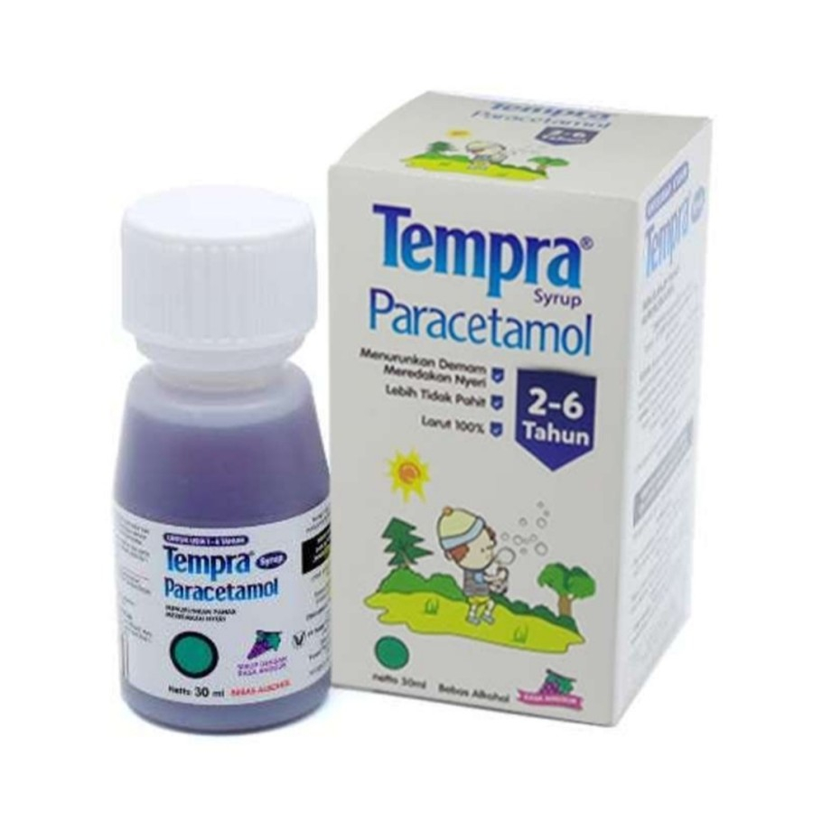 Jual Tempra Syrup Paracetamol Rasa Anggur Untuk Anak 2-6 Tahun 30 ml ...