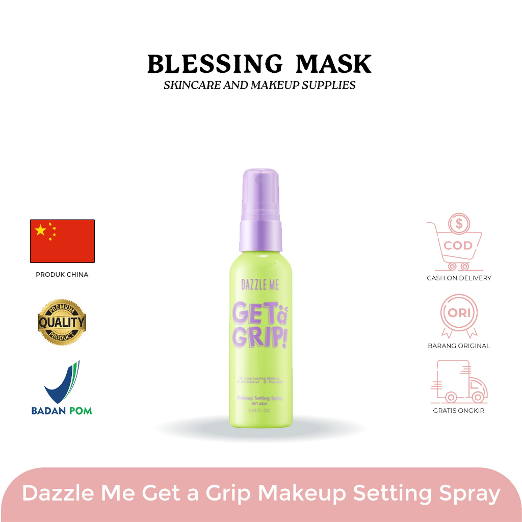 Jual DAZZLE ME Get a Grip! Makeup Setting Spray | Shopee Indonesia