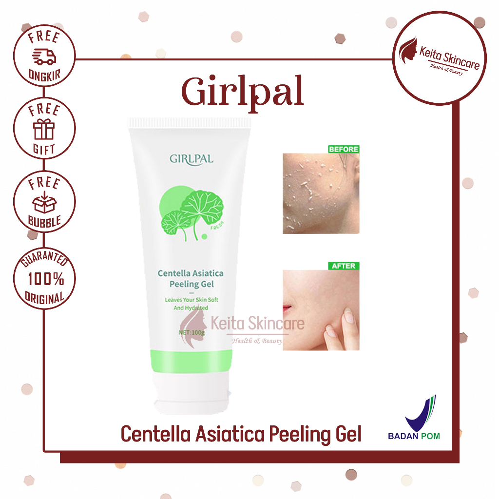 Jual GIRLPAL Centella Asiatica Peeling Gel 100g Facial Glowing Blackhead Cleaner Body ...