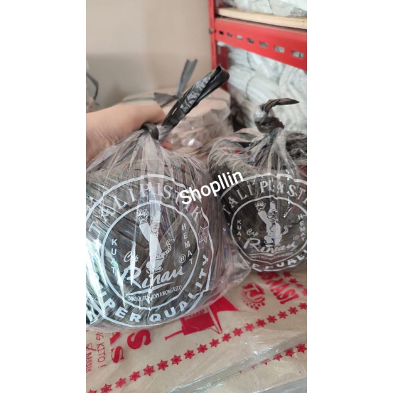 Jual ( 5ons ) Tali Rimau Hitam & Warna / Tali Plastik Tebal / Tali ...