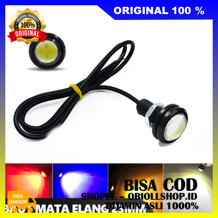 Jual DRL Led Universal Eagle Eye 23mm LED Mata Elang Besar 100% ASLI ...