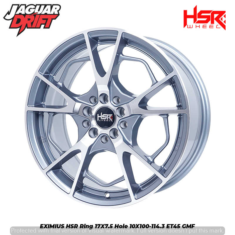 Jual PELEK MOBIL HSR RING 17 EXIMIUS WARNA GREY POLIS VELG RATA BODY ...
