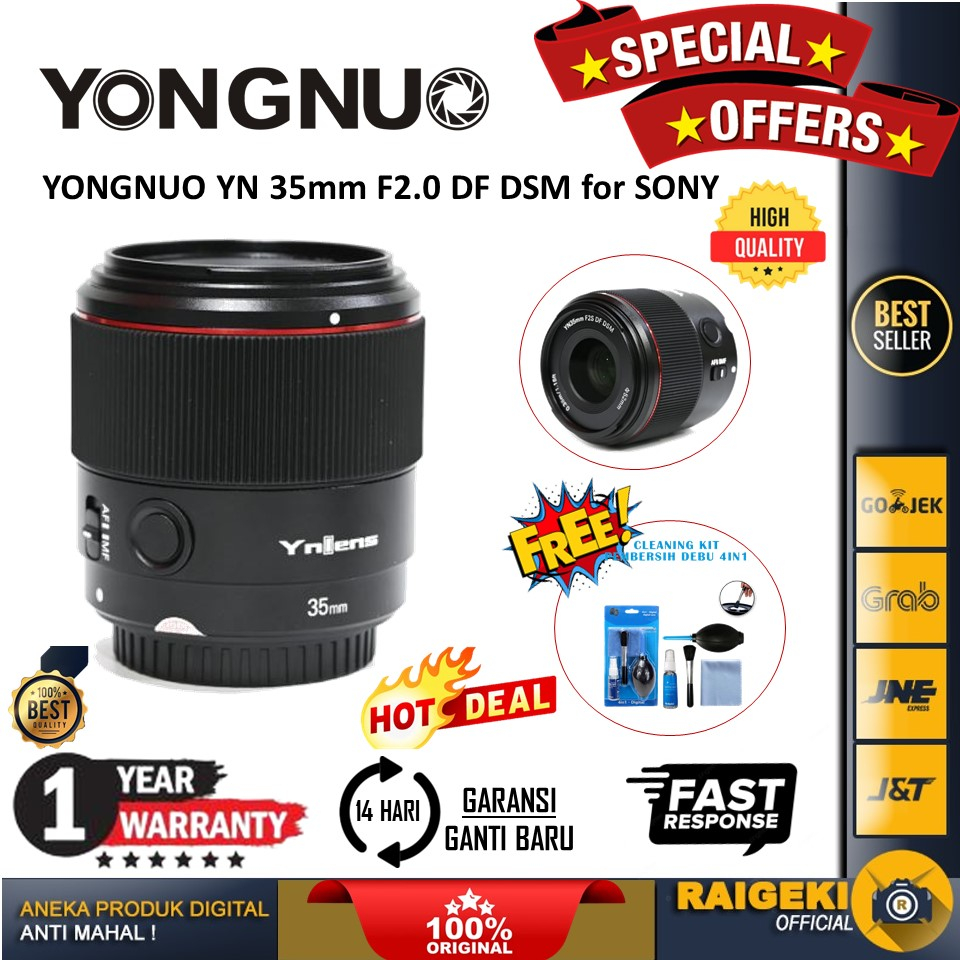 Jual Yongnuo YN 35mm f2.0S DF DSM Lens for Sony E | Shopee Indonesia