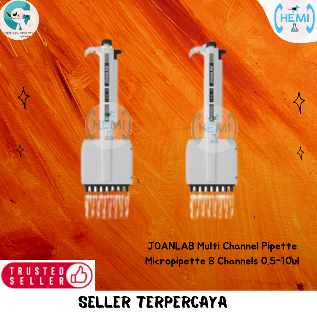 Jual JOANLAB Multi Channel Pipette Micropipette 8 Channels 0.5-10ul ...