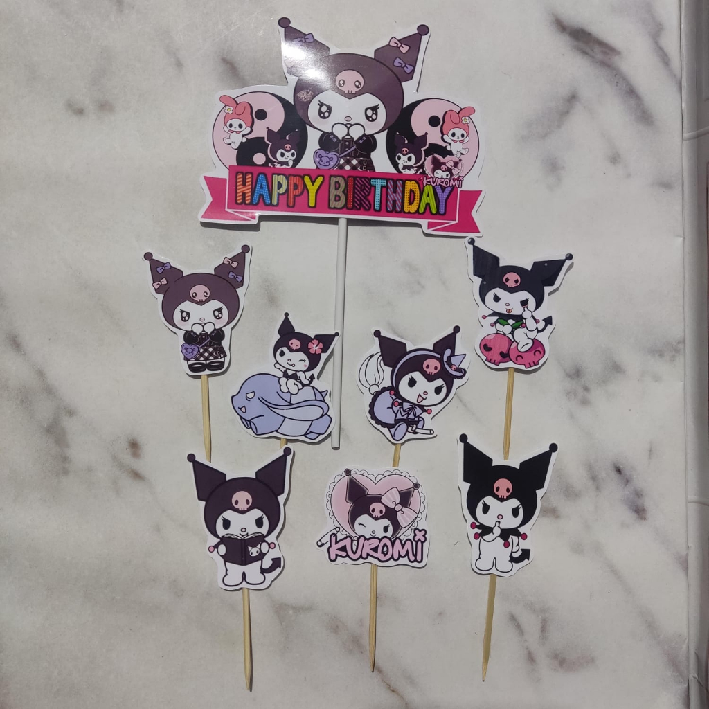 Jual Topper KUROMI / Topper Kue Sanrio Kuromi | Shopee Indonesia