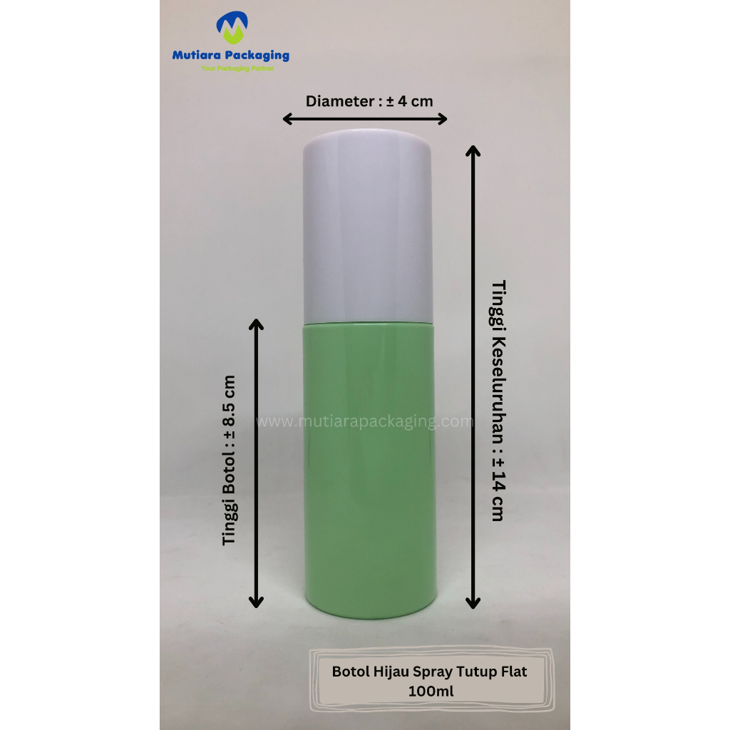 Jual Botol Green Spray 100ml - Botol Spray 100ml - Botol Kosmetik ...