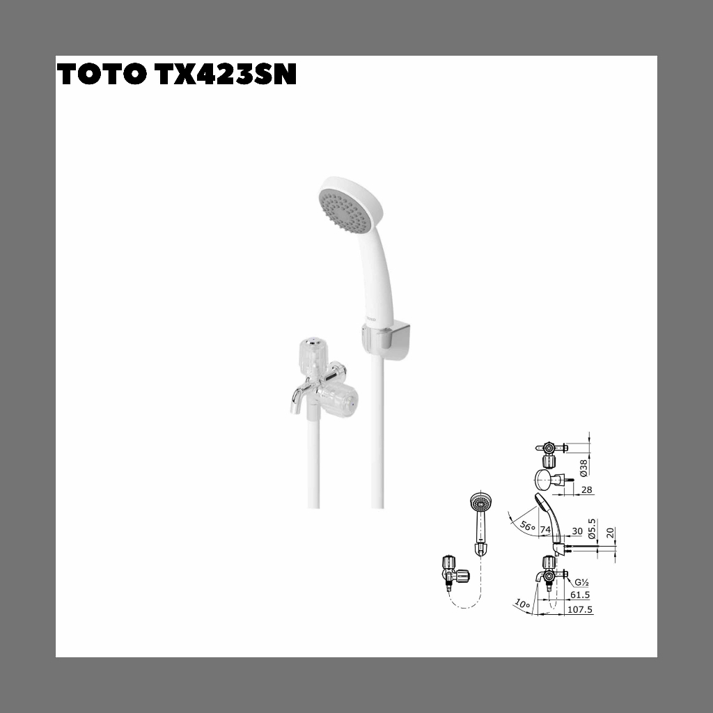 Jual TOTO Hand Shower Set with Sink Tap TX423SN | Shopee Indonesia