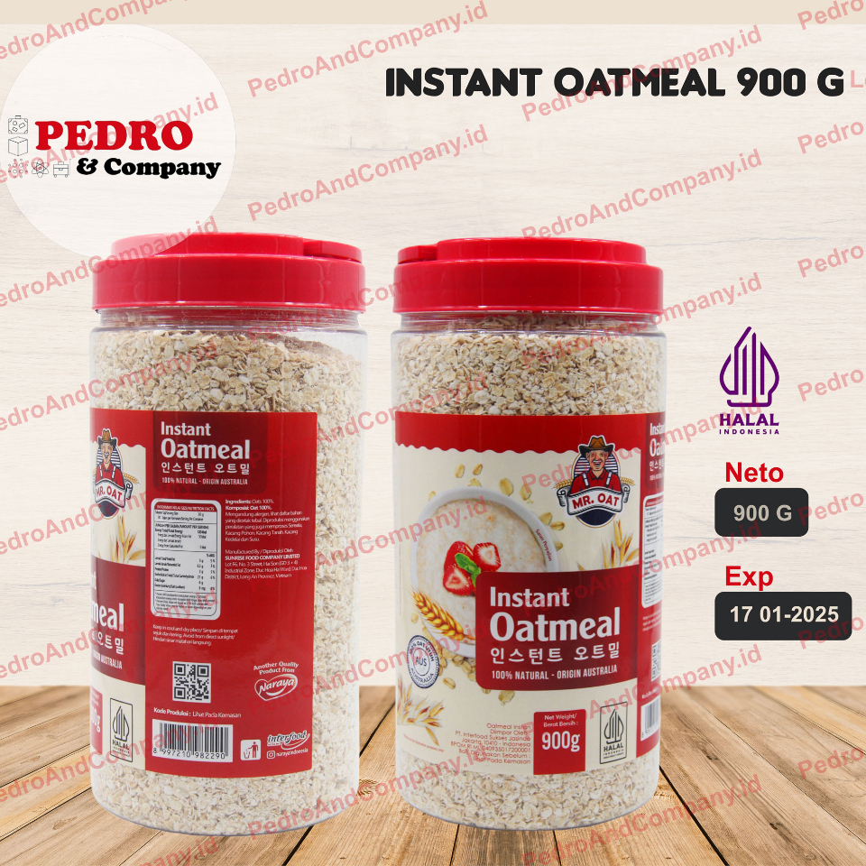 Jual Mr Oat instant Oatmeal Australia 900 gram sereal cereal gandum ...