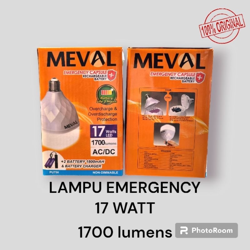 Jual Lampu Emergency Meval singapore 17 watt | Shopee Indonesia