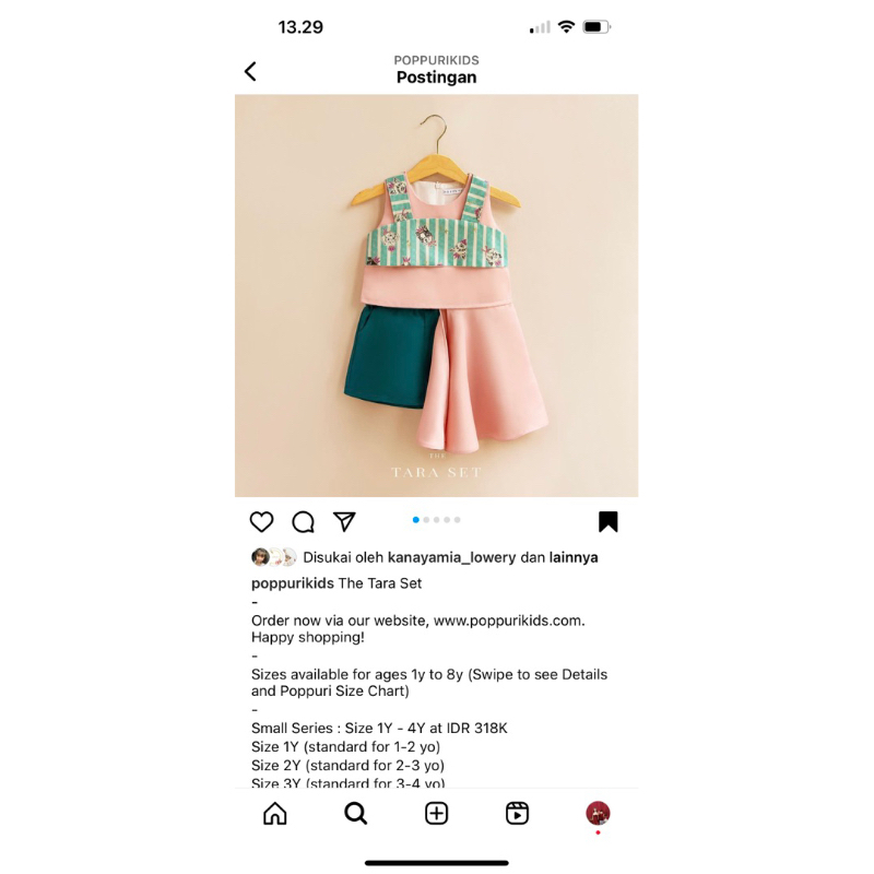Jual Poppuri Kids The Tara set preloved like new | Shopee Indonesia
