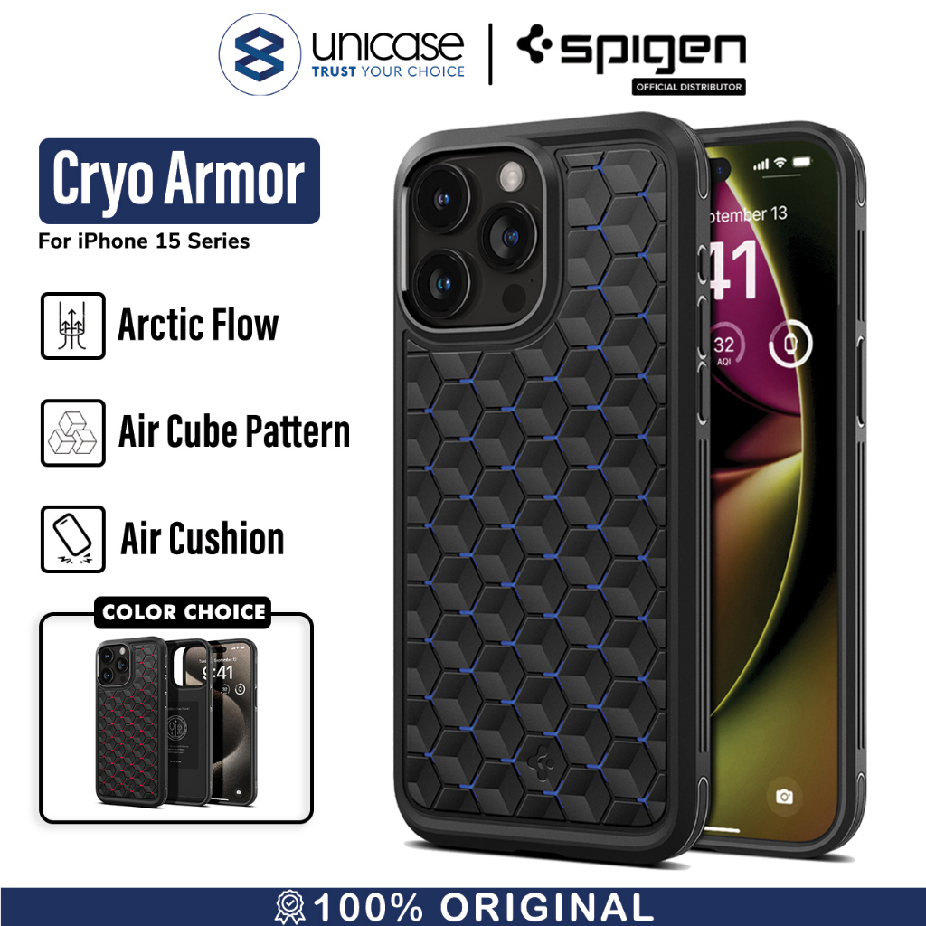 Jual Case iPhone 15 Pro Max Plus Spigen Cryo Armor Cooling Gaming ...