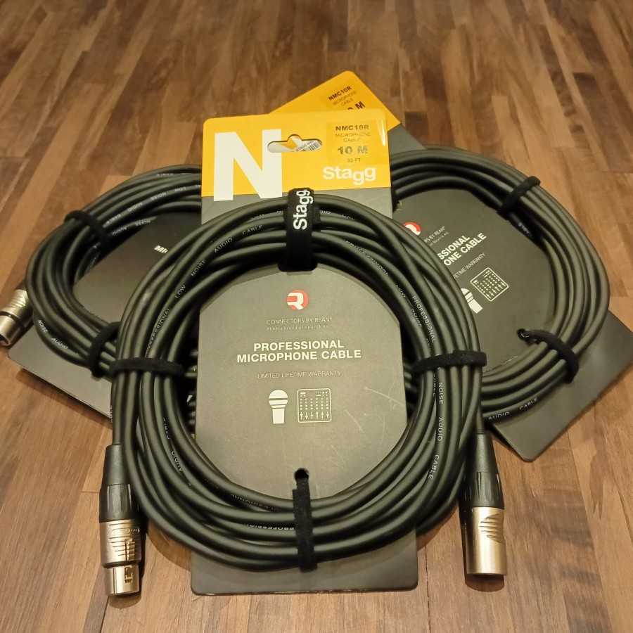 Jual Kabel Mic XLR Stagg NMC10R 10M/33FT Microphone Cable NMC-10R NMC ...