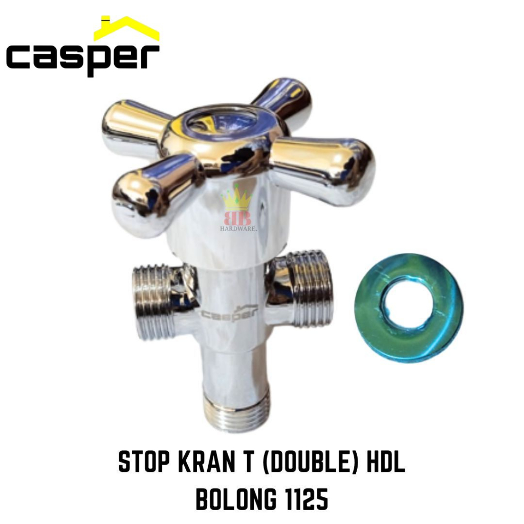 Jual CASPER STOP KRAN T (DOUBLE) HDL BOLONG 1125 | Shopee Indonesia