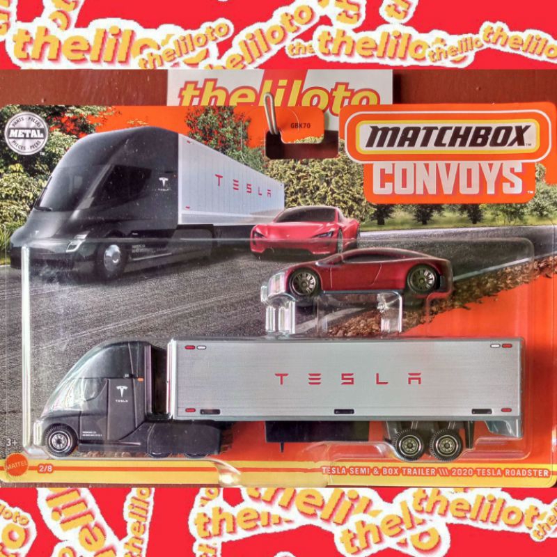 Jual MATCHBOX TESLA SEMI & BOX TRAILER 2020 ROADSTER CONVOYS | Shopee ...