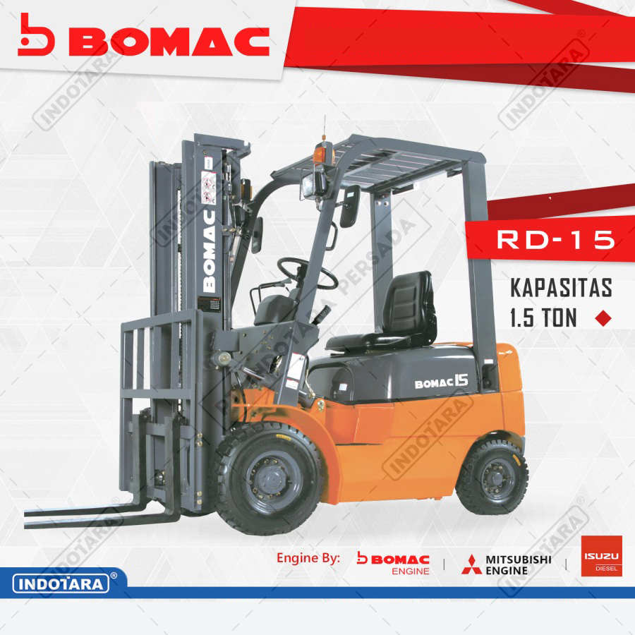 Jual Bomac Forklift Diesel 1.5T RD15M-BTD3 | Shopee Indonesia