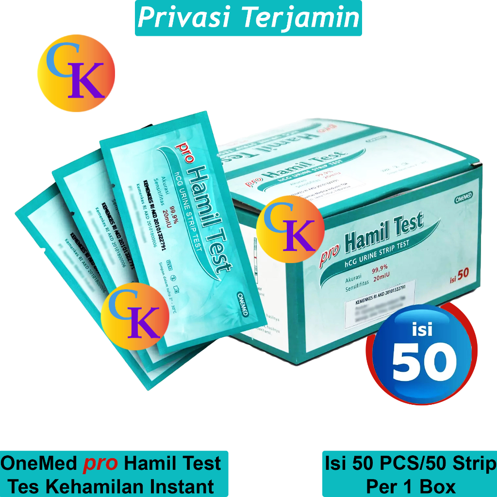 Jual 50 Pcs / 50 Strip Test Pack Tespek Testpack Tespack Tes Kehamilan ...