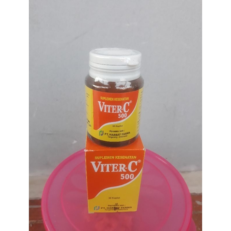 Jual VITAMIN C - VITER C 500 MG 30 KAPSUL SUPLEMEN KESEHATAN DAYA TAHAN TUBUH | Shopee Indonesia
