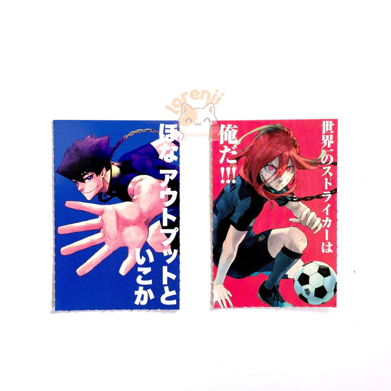 Jual (Official) Blue lock appendix card chigiri hyoma + karasu tabito ...