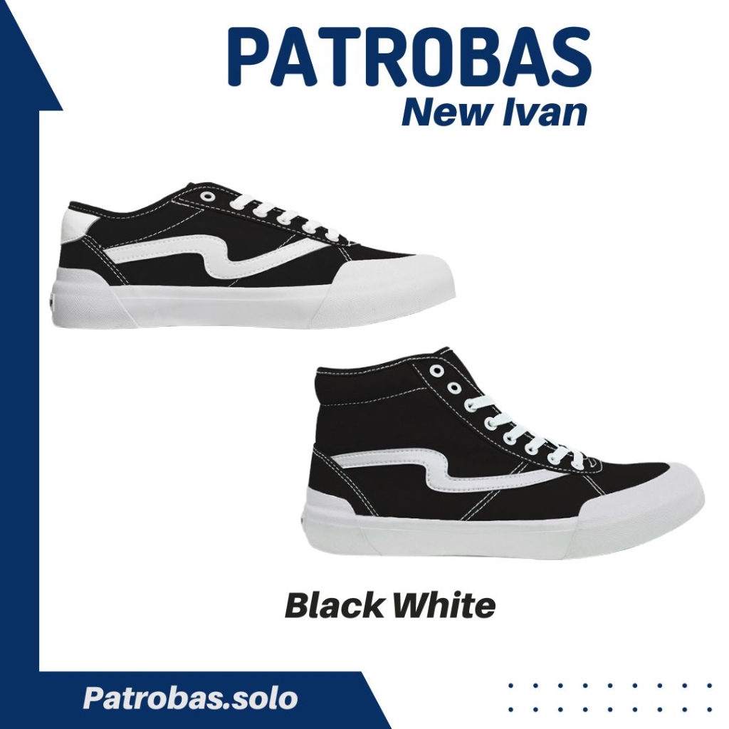 Jual Patrobas New Ivan Black White Original Sepatu Patrobas Petrobas ...