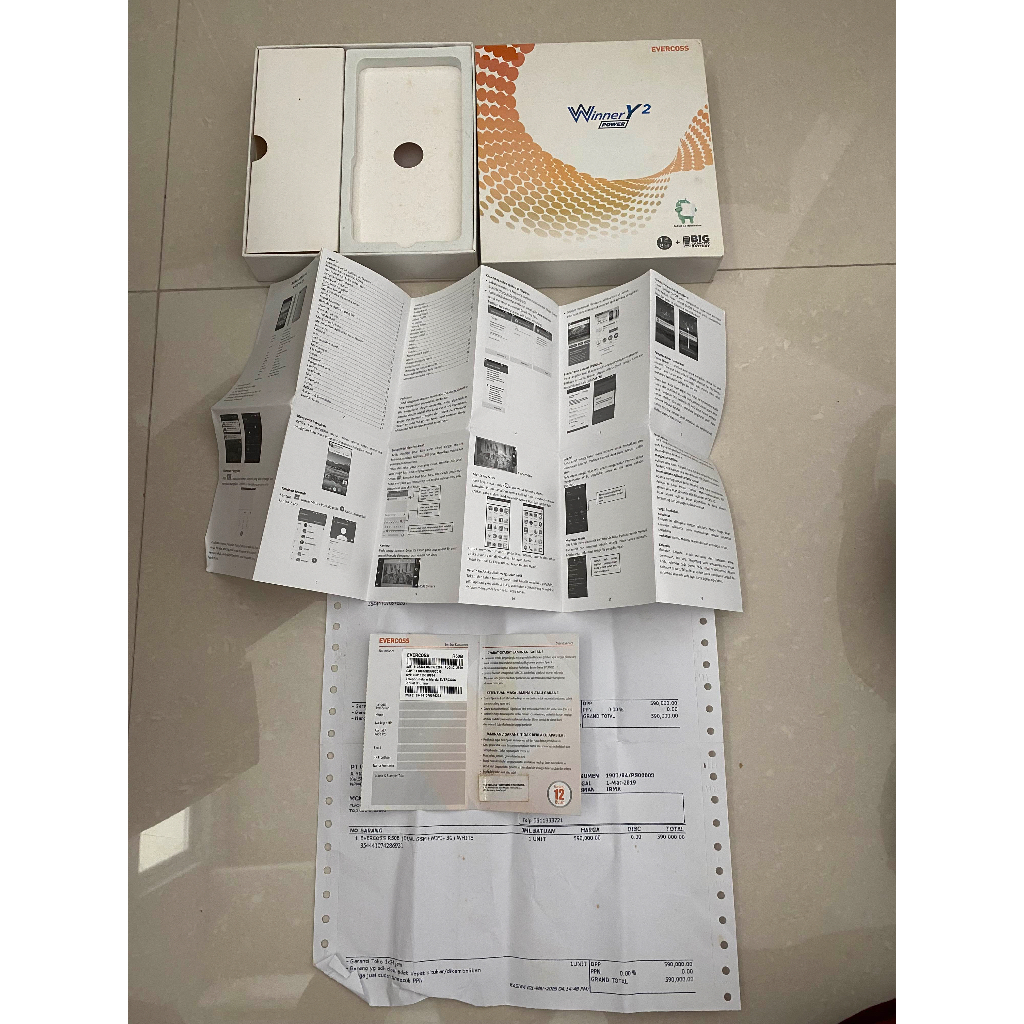 Jual BOX KOTAK LENGKAP HP BEKAS EVERCROSS LENGKAP NOTA MANUAL BOOK ...
